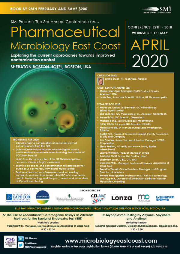 SMi’s Pharmaceutical Microbiology in Boston - what to expect over the 2 ...